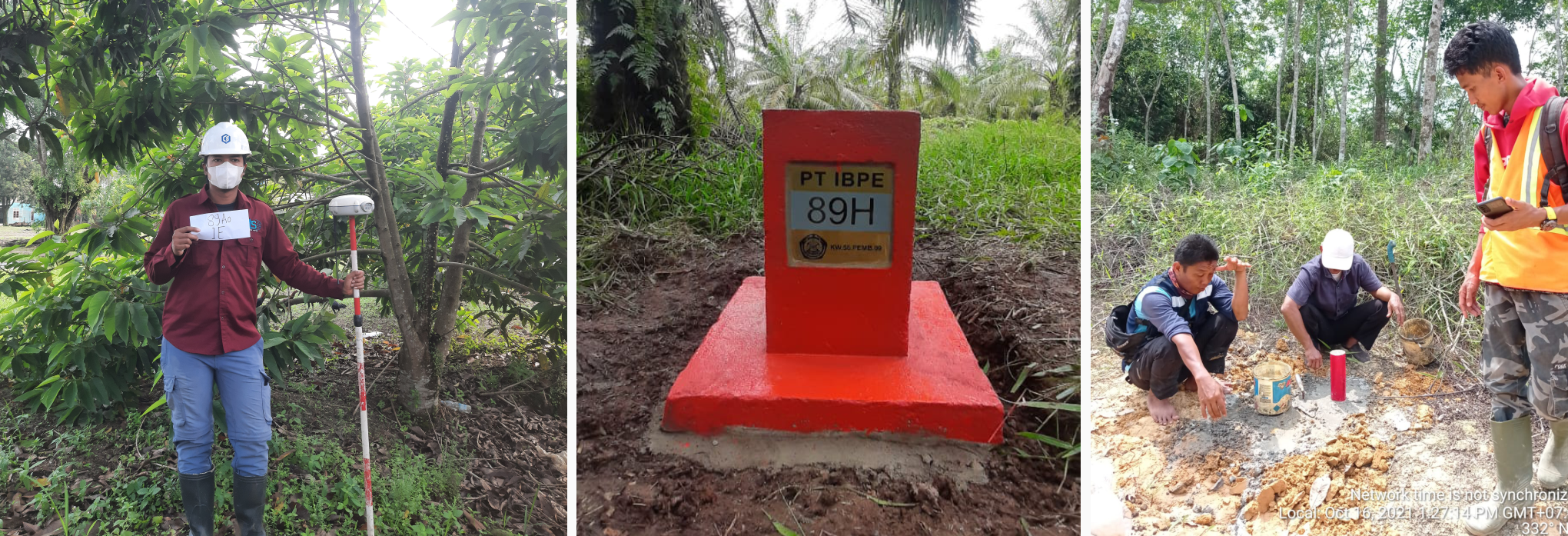 Pemasangan Tanda Batas IUP PT Indonesia Batu Prima Energi